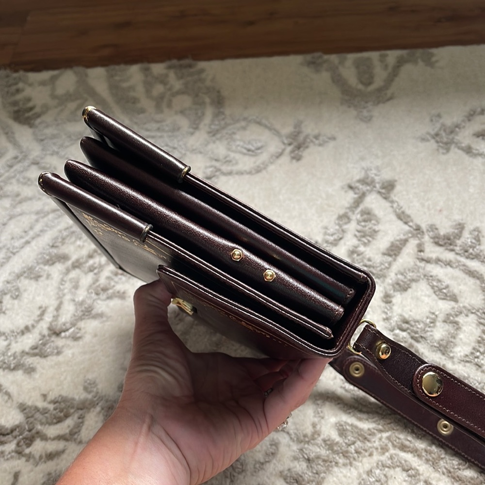 Vintage Michelangelo Italian Grace Kelly Bag Chocolat… - Gem